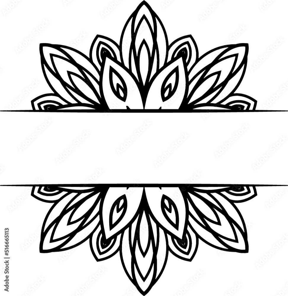 Get crafting with this Mandala Wreath Monogram Split and Heart Arrow ...