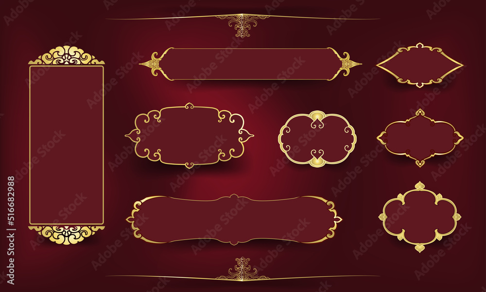 Frames Art vector Set Stock Vector | Adobe Stock