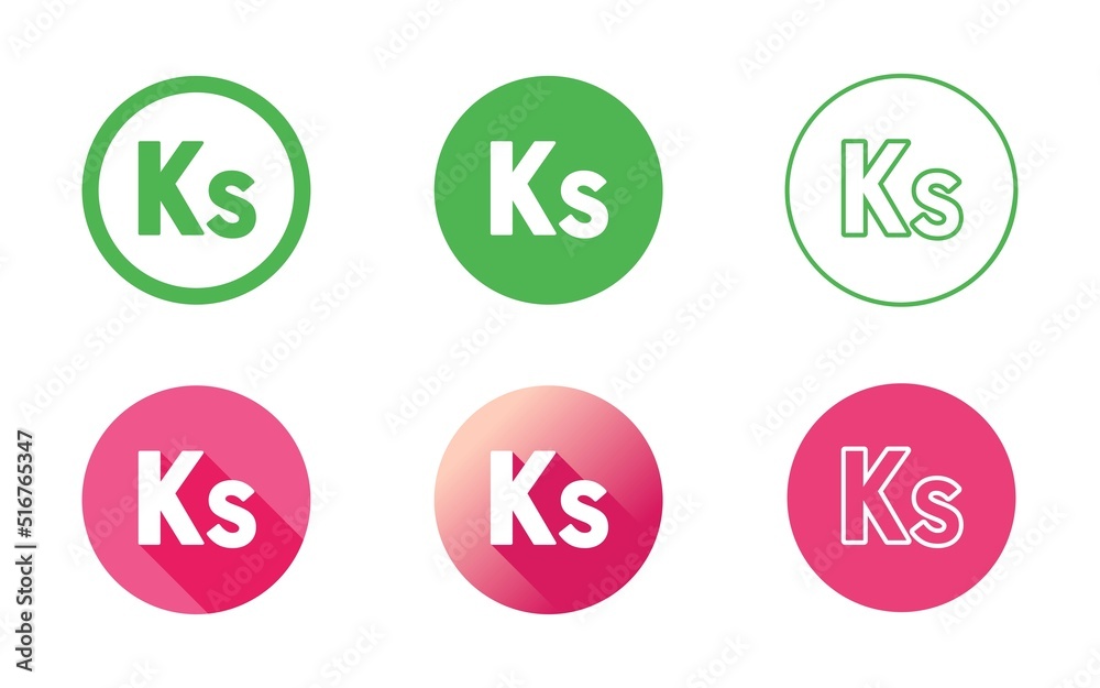 Burmese Kyat Symbol Icon Set Stock Vector | Adobe Stock