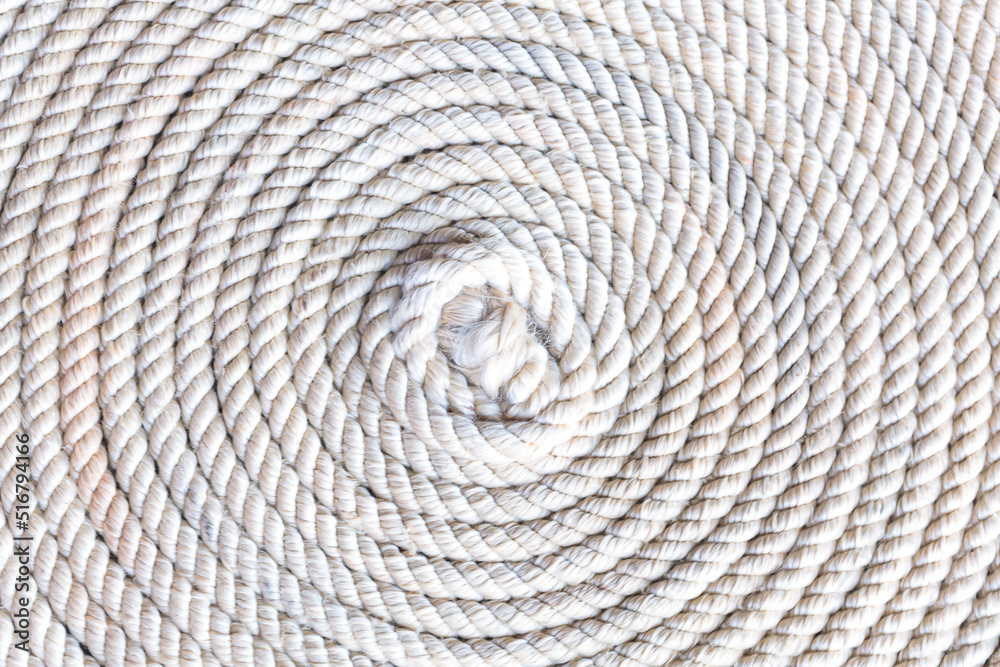 macro rope,Super close up of a thick rope in shape of a spiral,Photo of ...