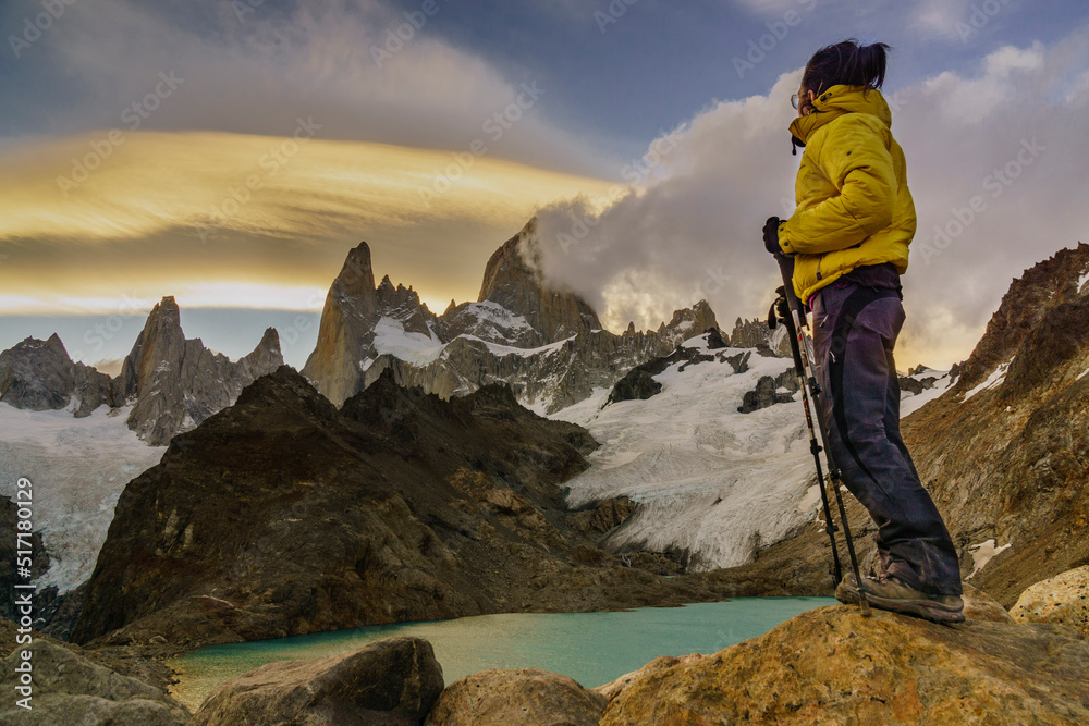 Monte Fitz Roy, - Cerro Chaltén -, 3405 metros, laguna de los Tres ...