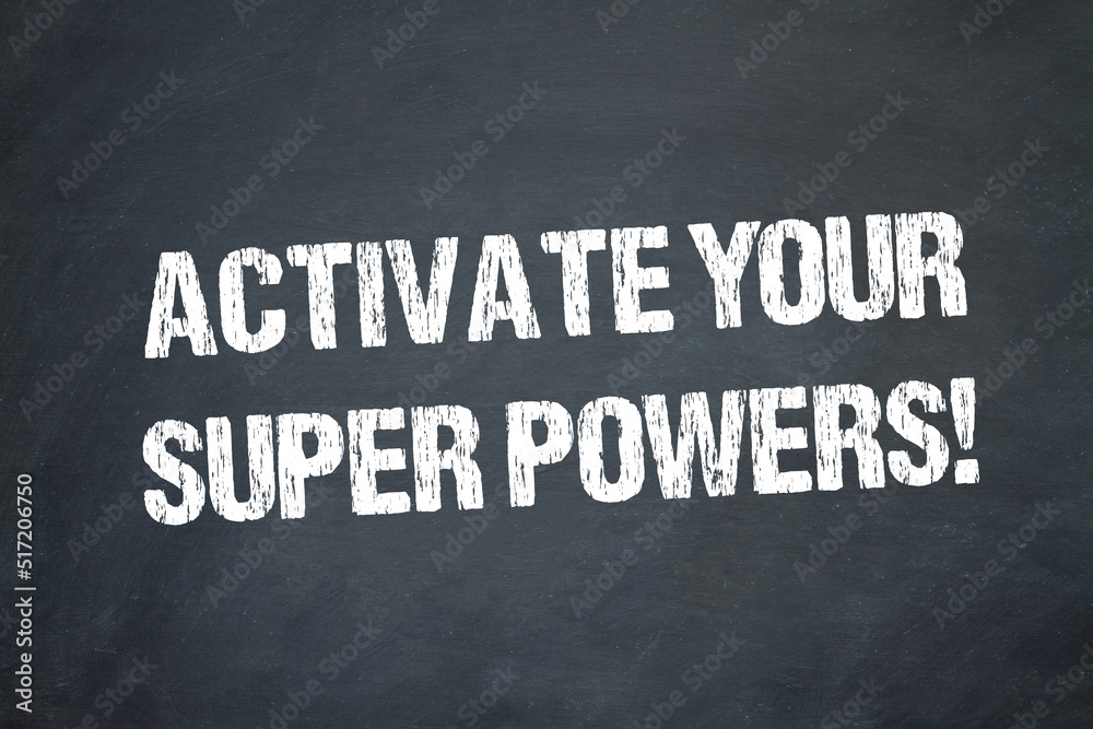 Activate your Super Powers! Stock Illustration | Adobe Stock