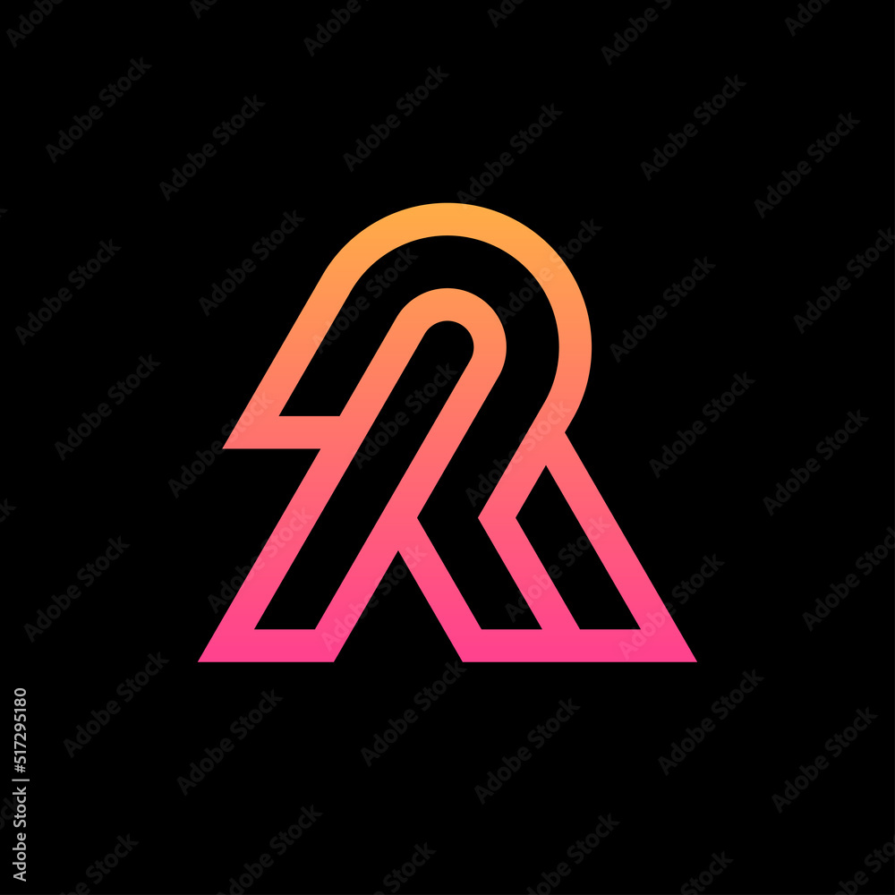 Letter AP AR modern monogram logo template Stock Vector | Adobe Stock