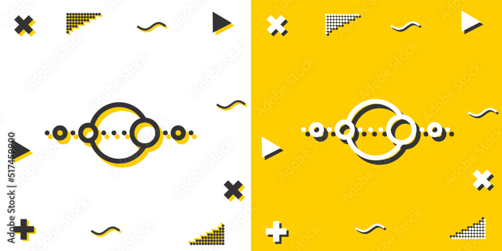 solar system line icon. Simple outline style.solar system linear sign ...