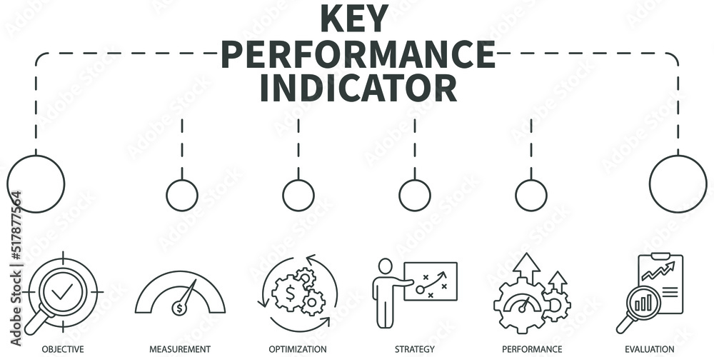 Key Performance Indicator Vector Illustration concept. Banner with ...