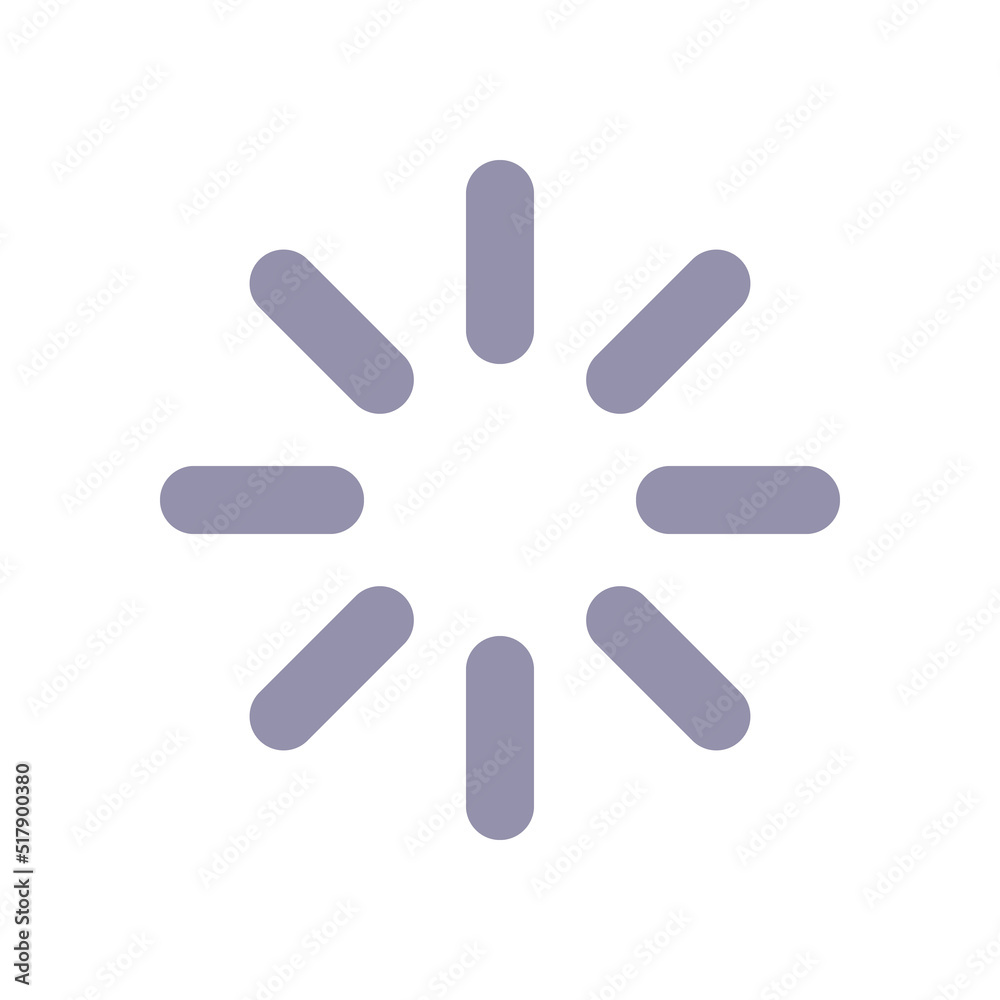 Vector de Stock Loading indicator flat color ui icon. Progress spinner ...