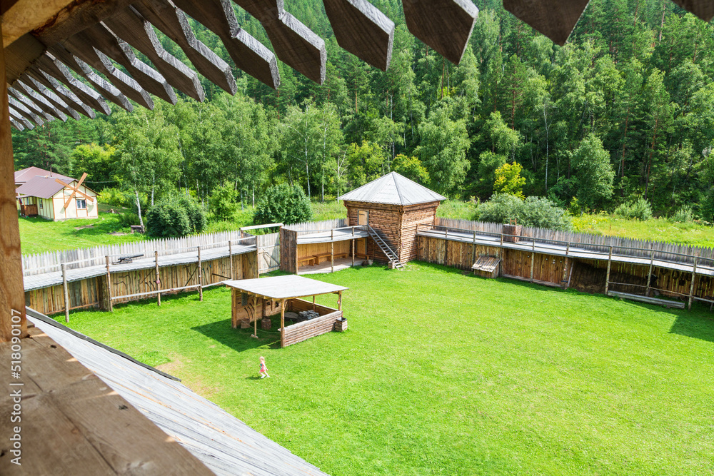 Elekmonar, Fort Kuyum, Chemal district, Altai Republic, southern ...