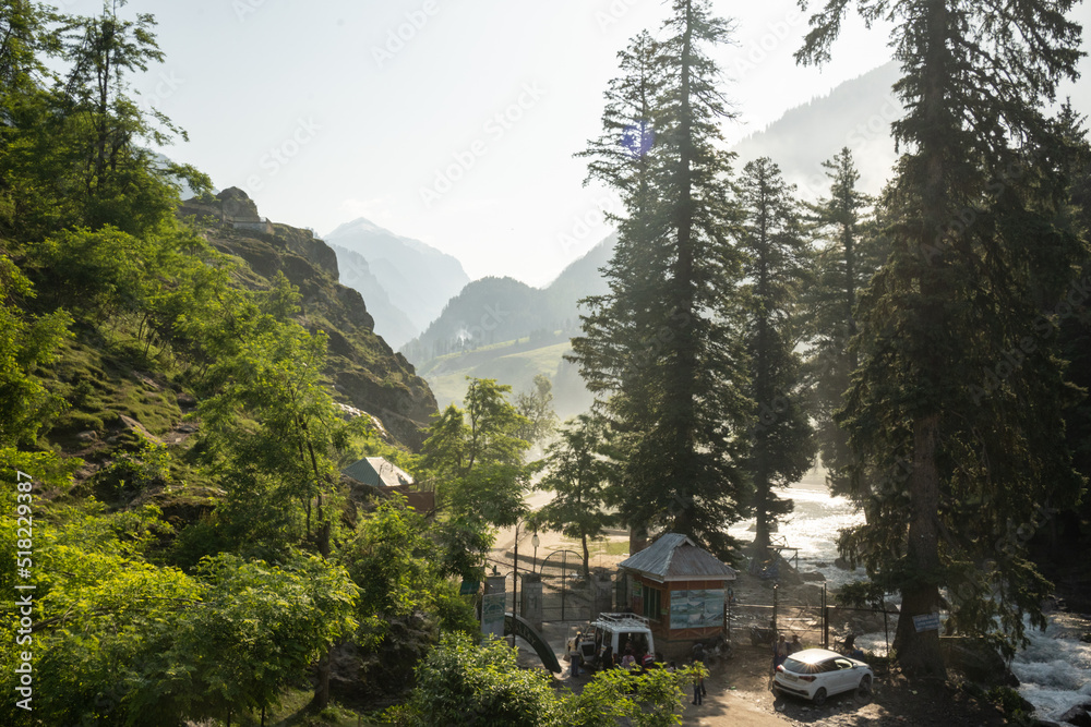 Beautiful Landscape of Pahalgam a hill station in the north Indian ...