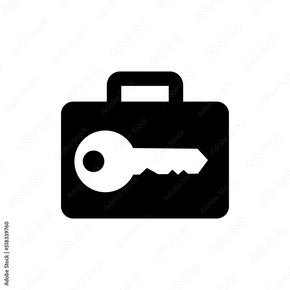 Luggage storage icon. Clipart image isolated on white background Stock ...