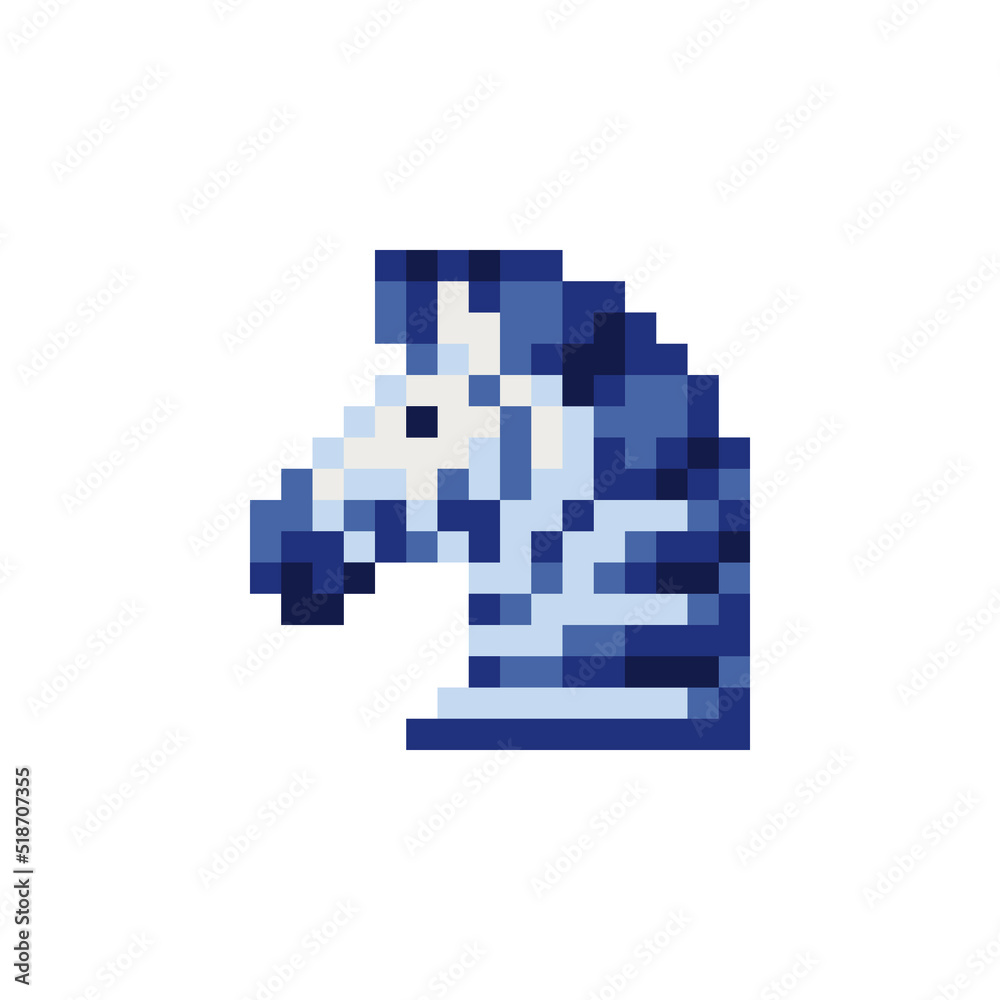 Zebra pixel art cartoon character. Video game sprite. Stickers and ...
