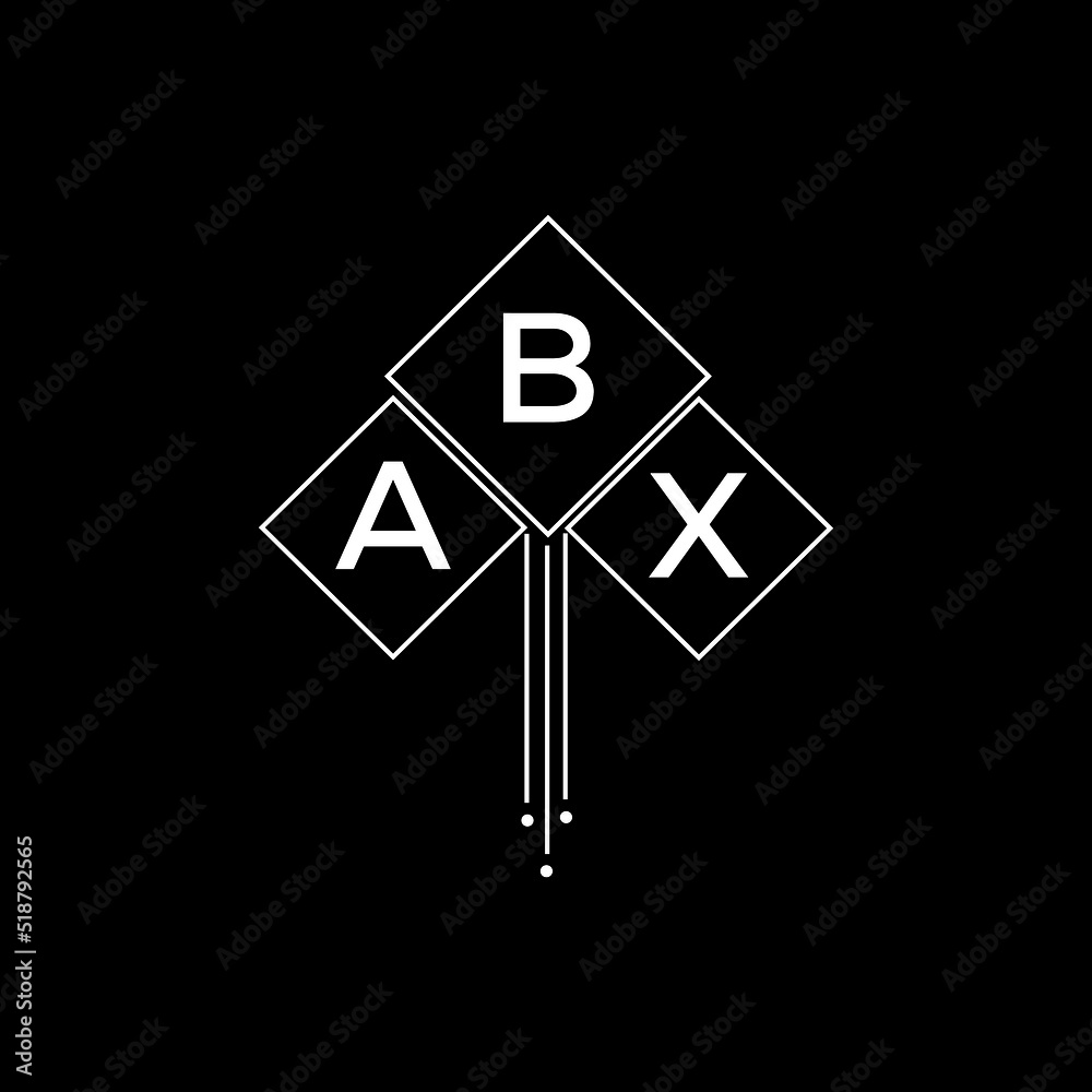 ABX letter logo design with white background in illustrator, ABX vector ...