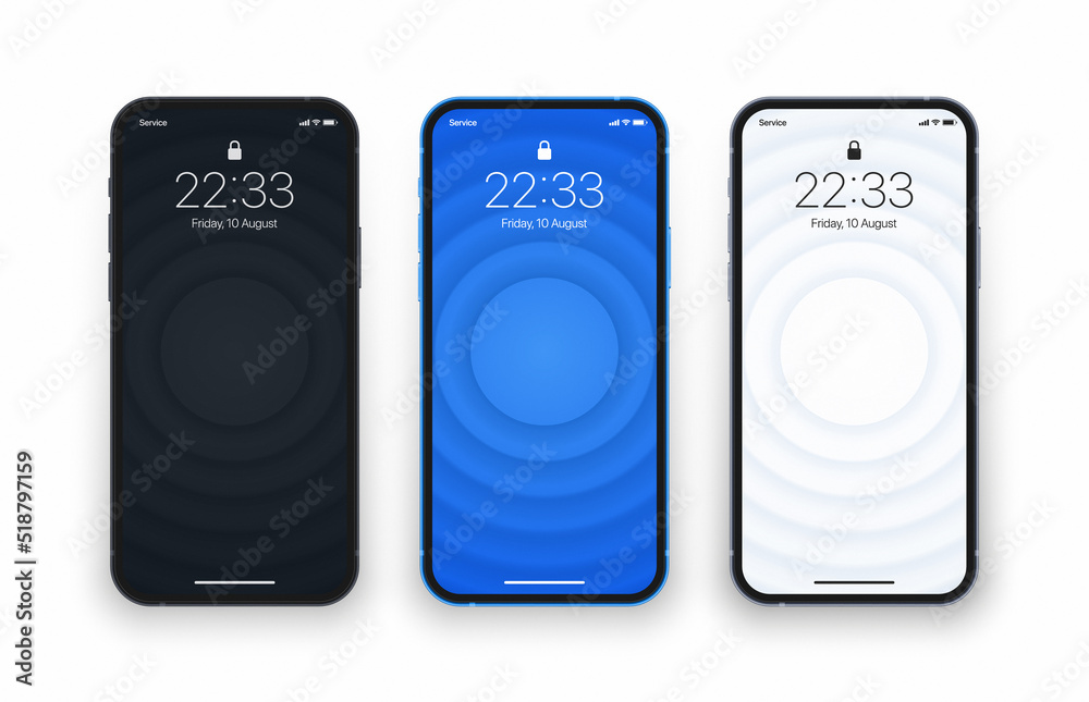 Different Assorted Minimalist Black Blue Light Grey Smooth Blur 3D ...