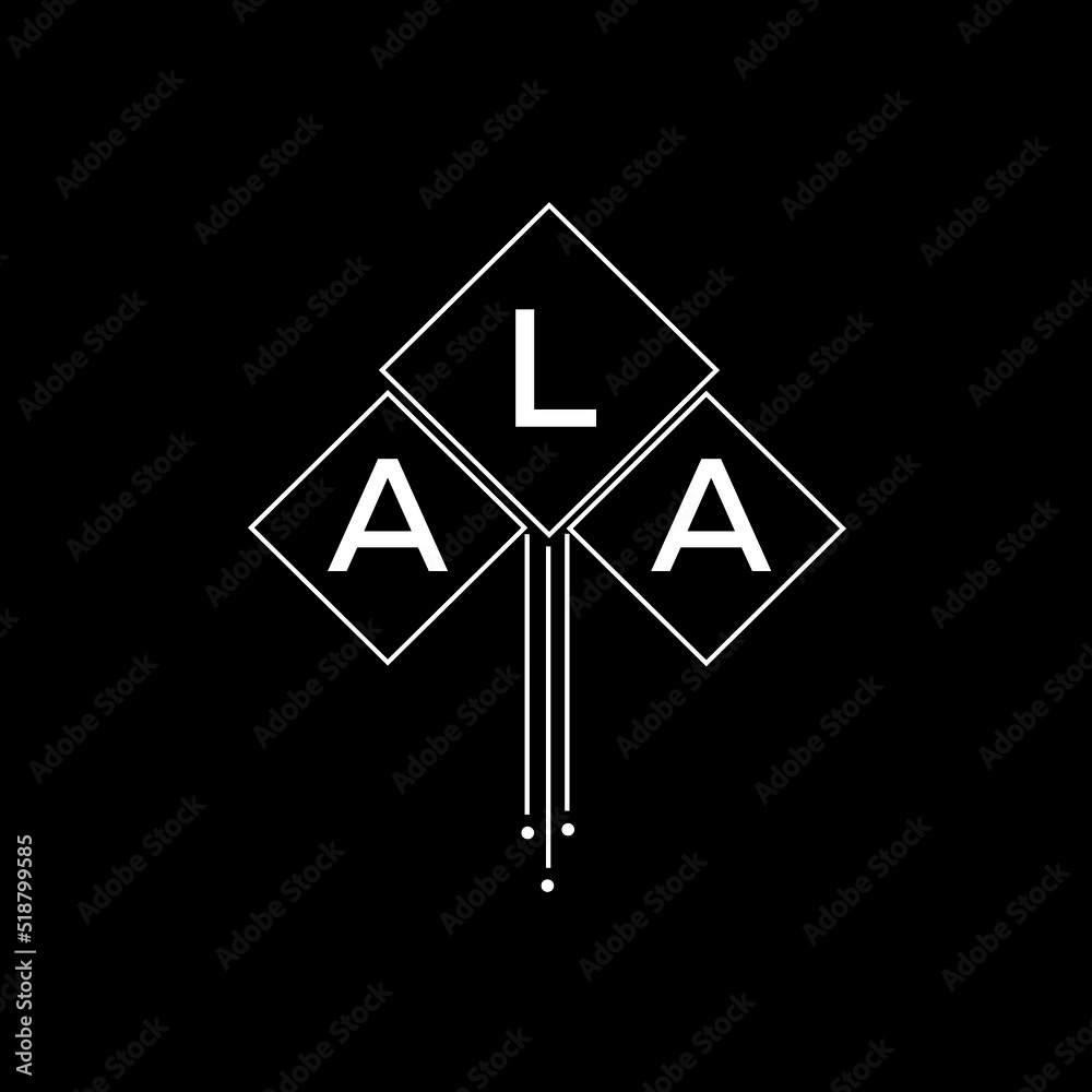 ALA letter logo design with white background in illustrator, ALA vector ...