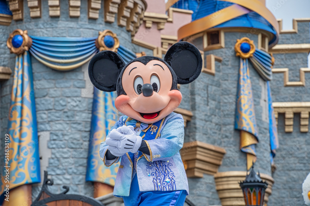 Mickey Mouse character at DIsney Magic Kingdom Stock Photo | Adobe Stock