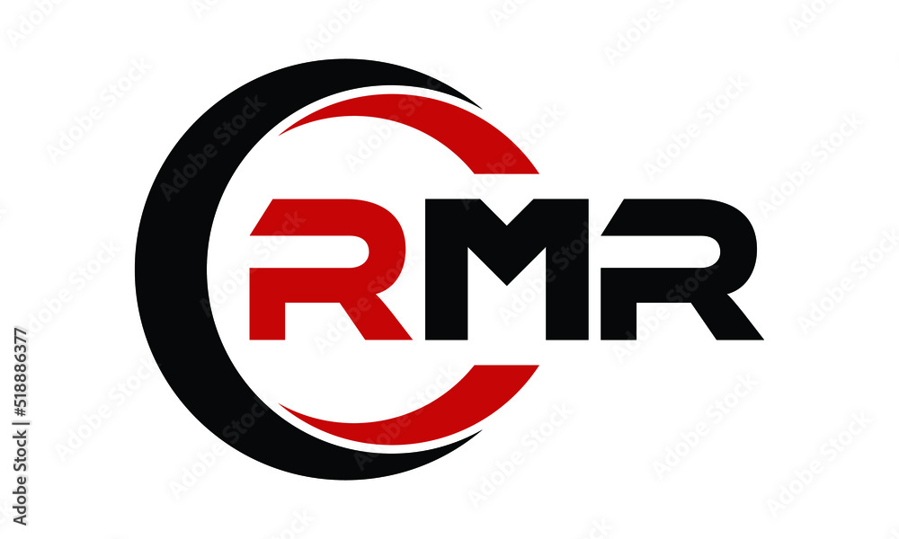RMR three letter swoosh logo design vector template | monogram logo ...