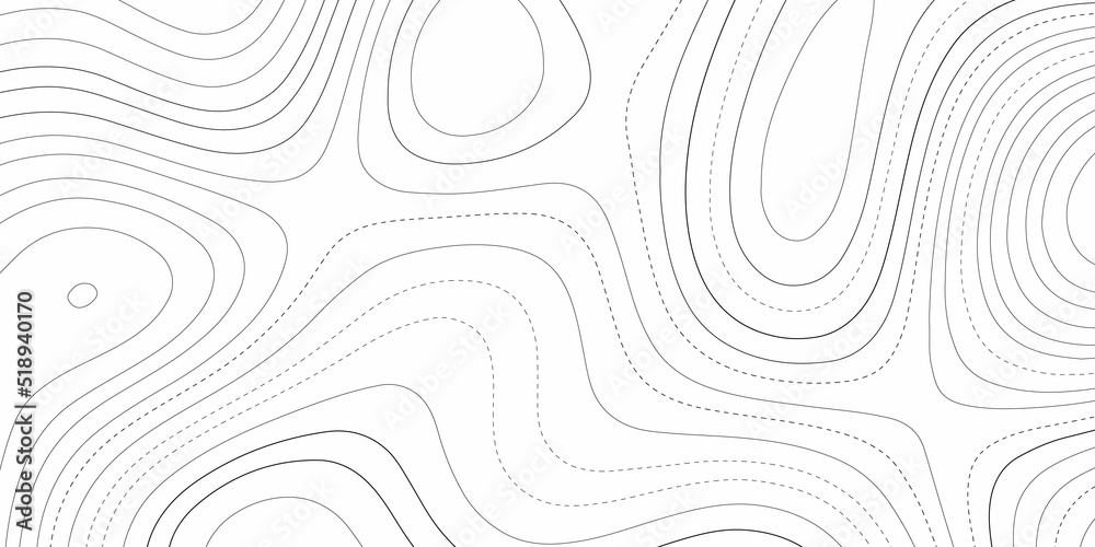 Topographic contour map. Vector cartography illustration. Topography ...
