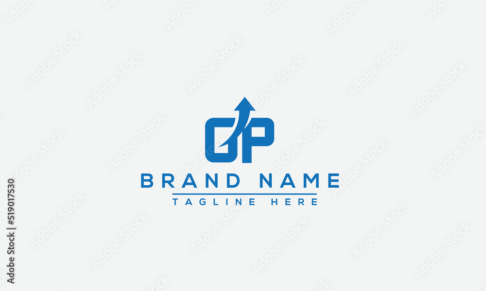Logo design letter GP . Elegant modern. Vector template. Stock Vector ...