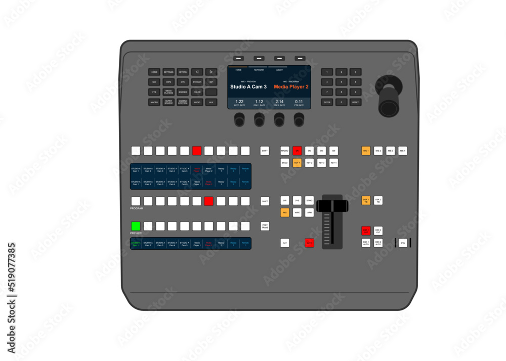 Video Switcher for video production and Live Streaming. equipment for ...