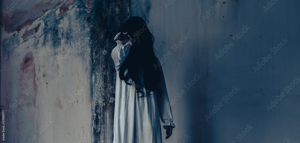 Girl ghost woman death the horror is screaming darkness and nightmare ...