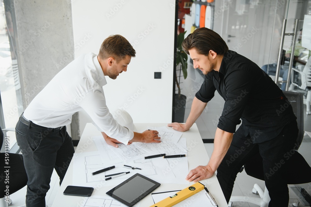 Engineers are helping to design work on blueprints and collaborate on ...