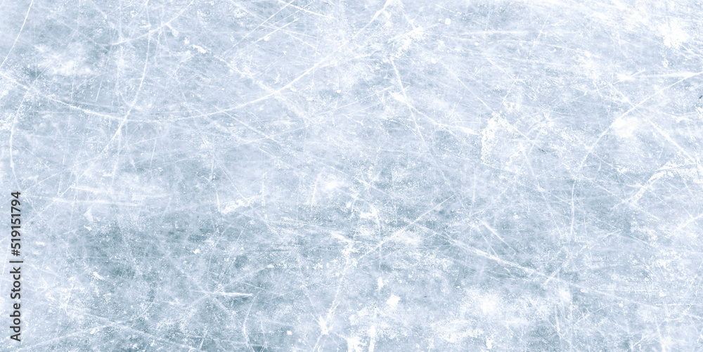 Natural scratched ice at the ice rink as texture or background for ...