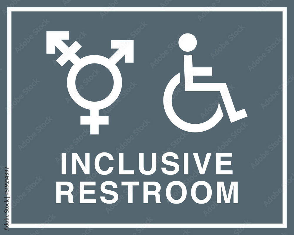 Inclusive Restroom Sign | Signage for All Gender and Accessible ...