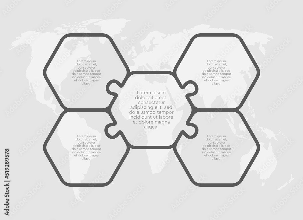 Vector diagram infographic process on 4 steps Stock Vector | Adobe Stock