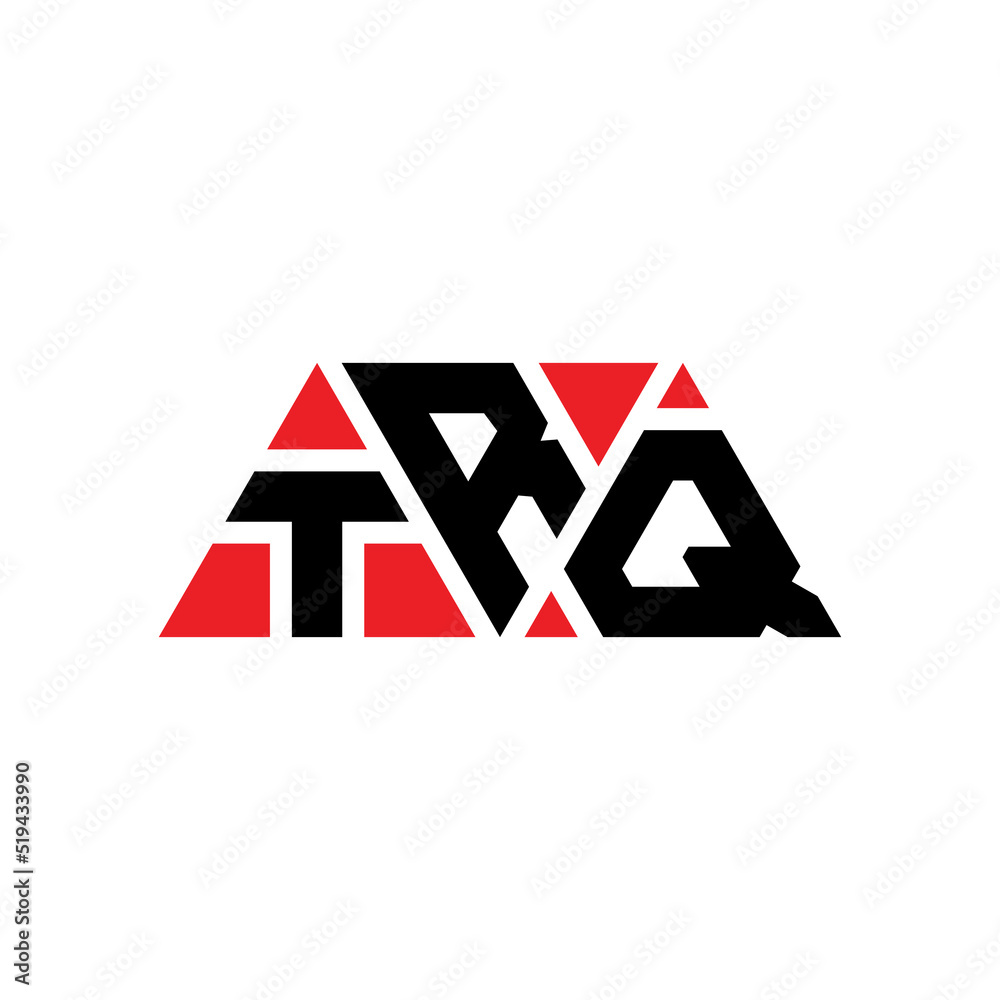 TRQ triangle letter logo design with triangle shape. TRQ triangle logo ...
