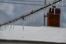 Icicles On Wire Free Stock Photo - Public Domain Pictures
