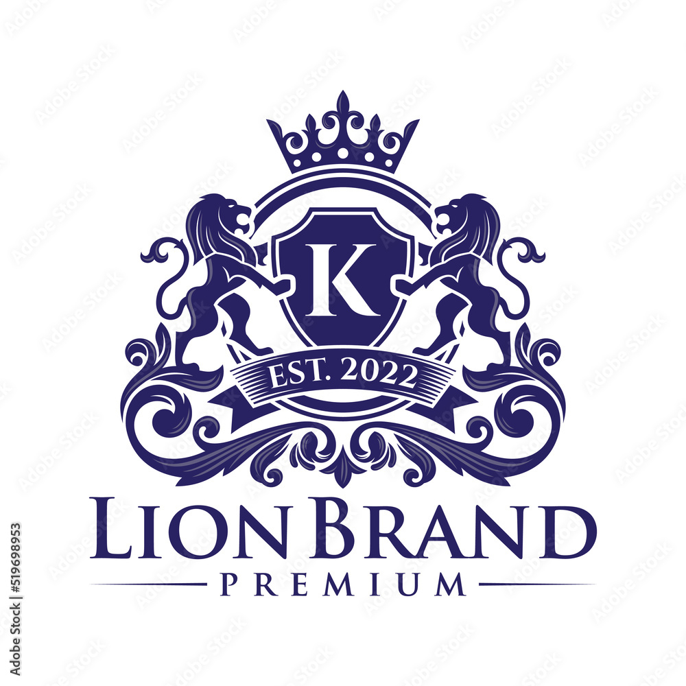 Lion Crest Symbol Vector