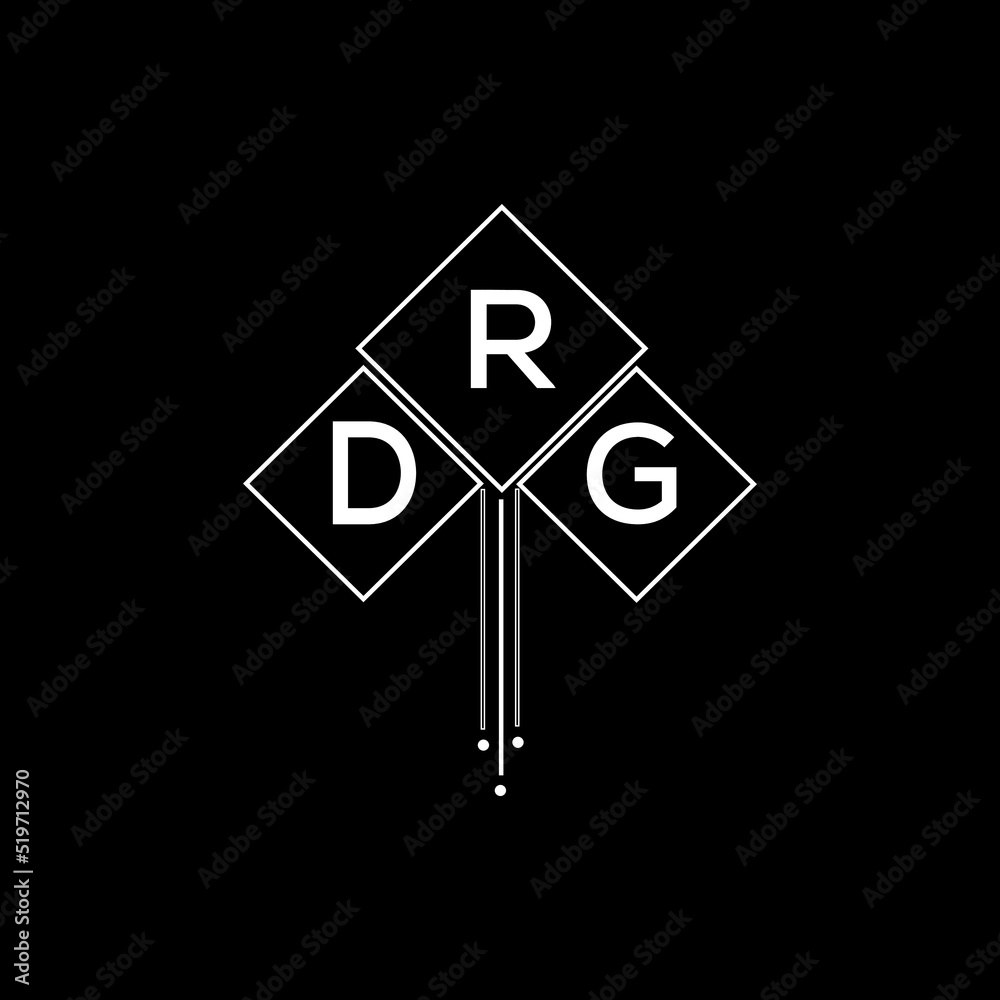 DRG letter logo design with white background in illustrator, DRG vector ...