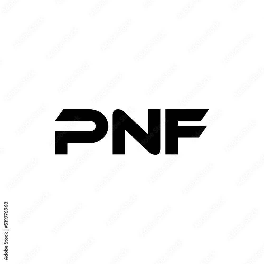 Stock-Vektorgrafik „PNF letter logo design with white background in ...