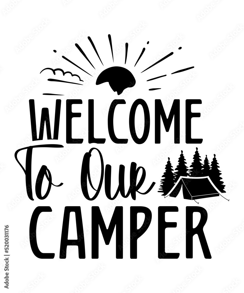 Vektor Camping SVG files for cricut, camper SVG, Png, Eps, Dxf, camp ...