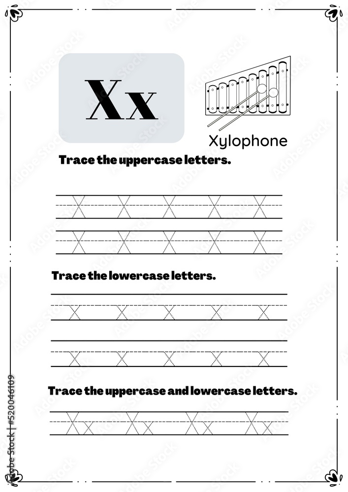High Resolution Letter A to Z Alphabets Tracing Workbook, Uppercase and ...