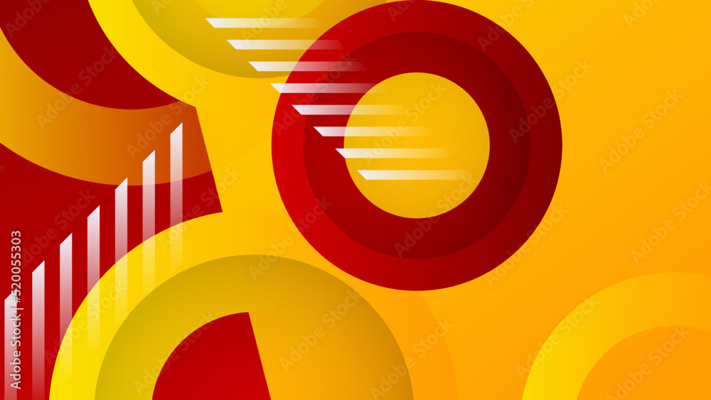 Abstract red and yellow background. Design for poster, template on web ...