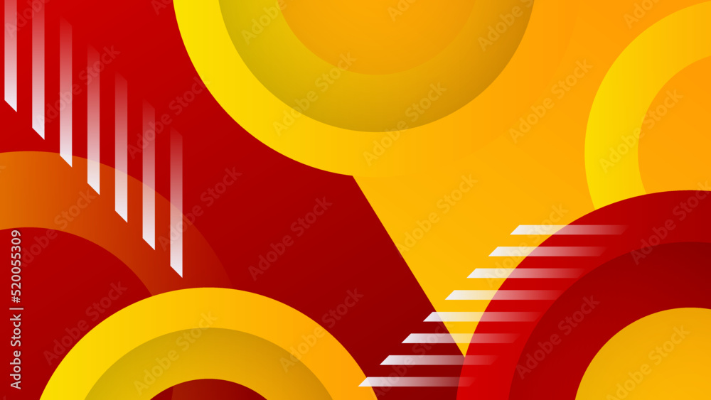 Abstract red and yellow background. Design for poster, template on web ...