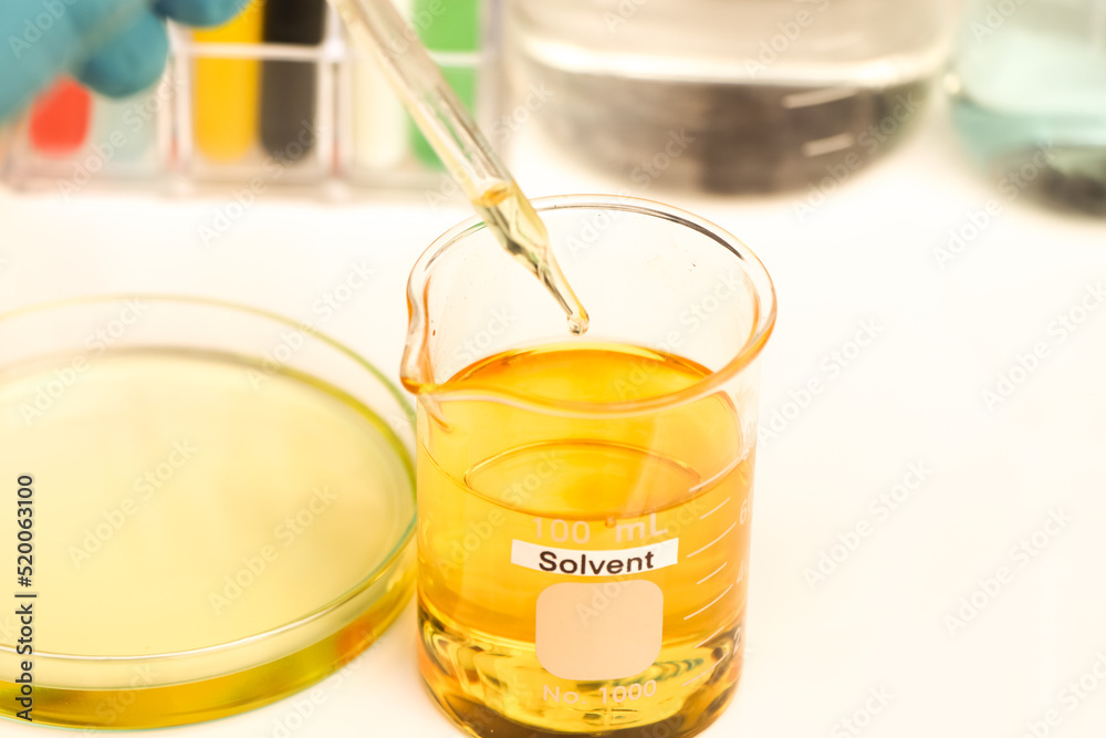 solvent , a chemical used in laboratory or industry Stock Photo | Adobe ...
