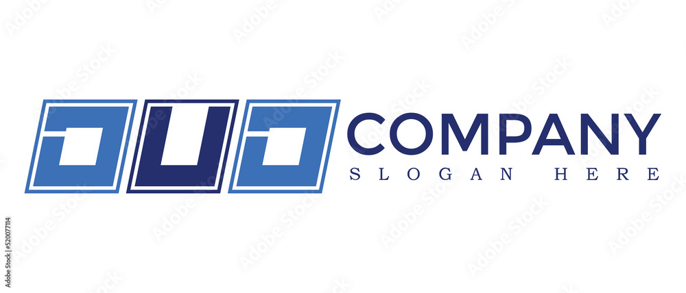 DUD three Letter Rounded rectangle boxes shape element symbol digital ...