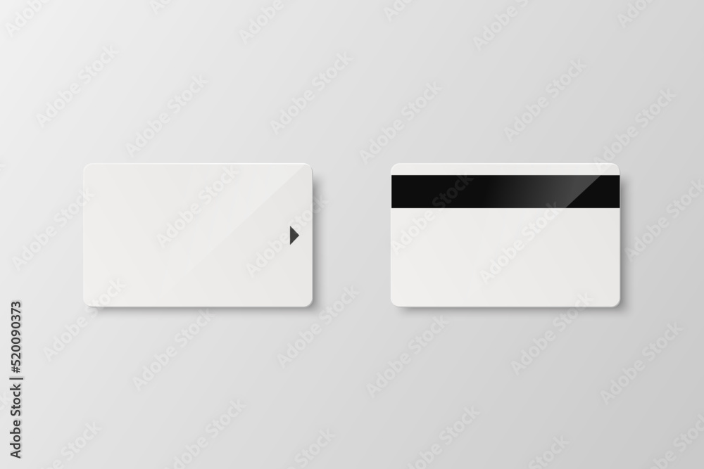 Vector 3d Realistic White Guest Room, Plastic Hotel Apartment Keycard ...