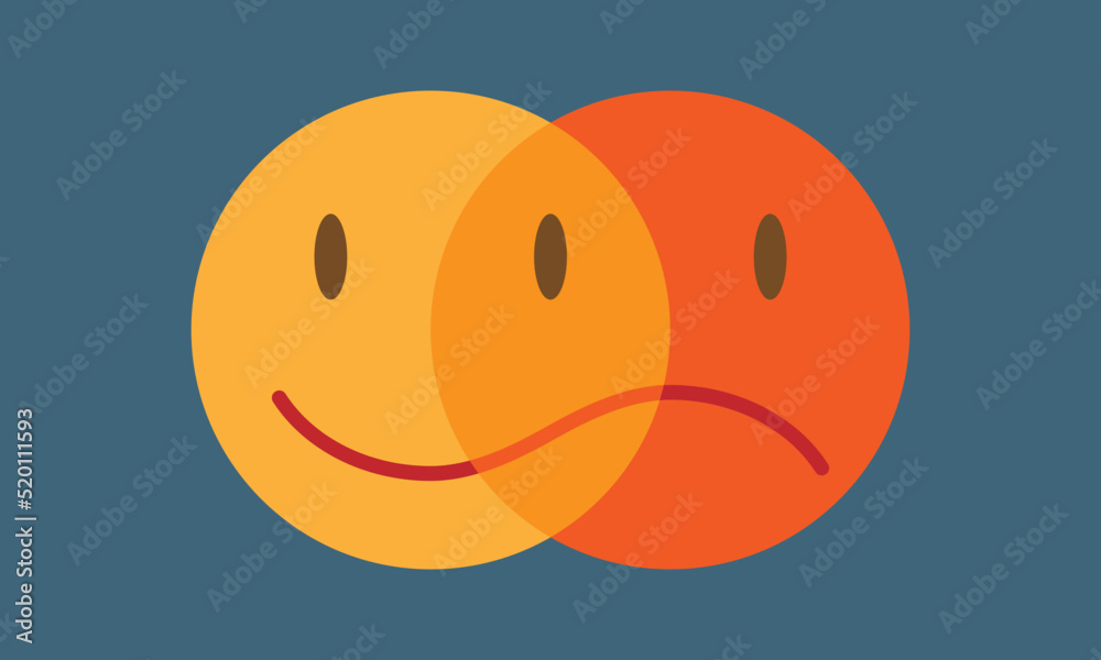 Theatrical emoji faces. Theater illustration isolated on dark ...