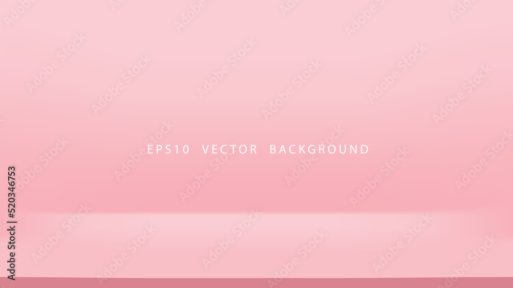 Empty pink stage vector background Stock Vector | Adobe Stock