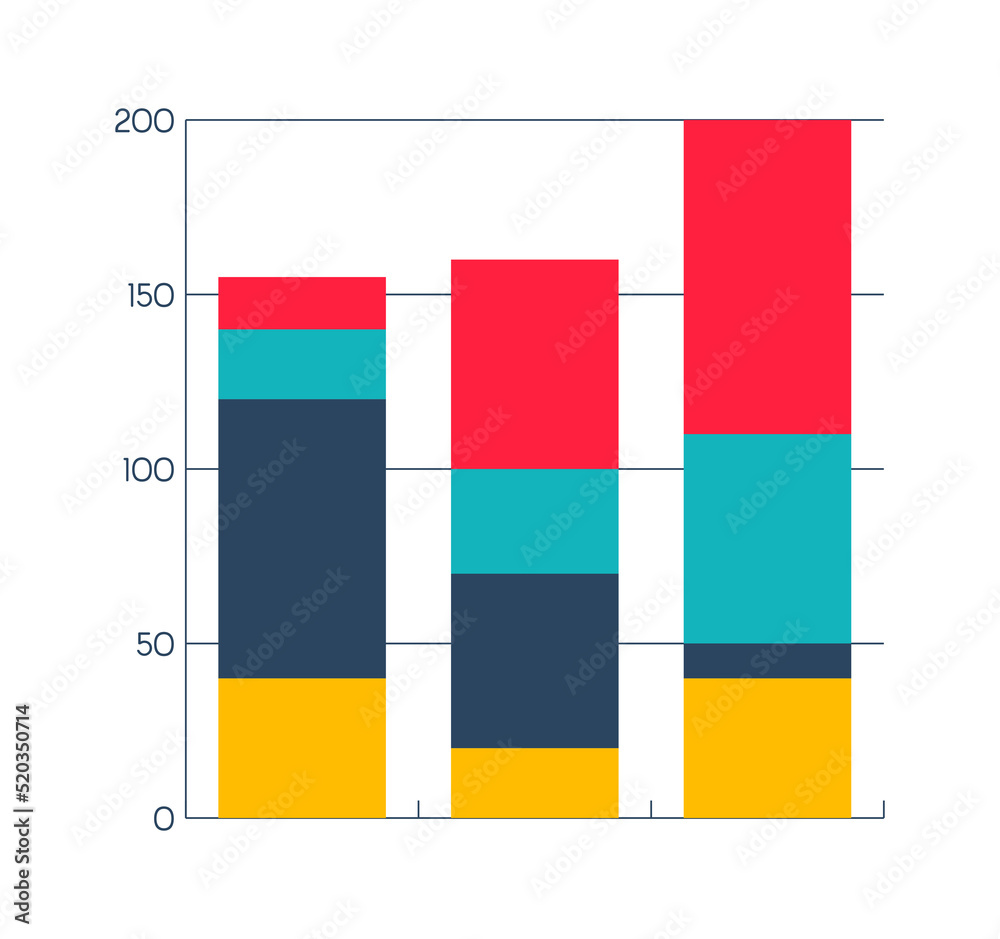 Infographic elements. Diagram progress bar. Flat vector process ...