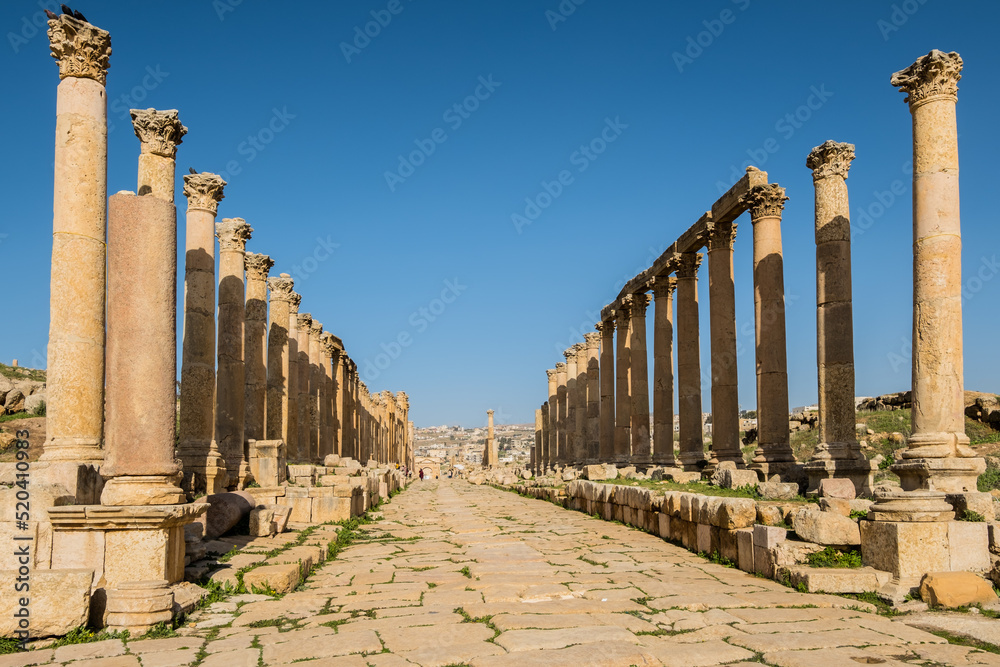 Foto de Stock Ancient Roman City Jerash Jordan. Created 300 BC to 100 ...