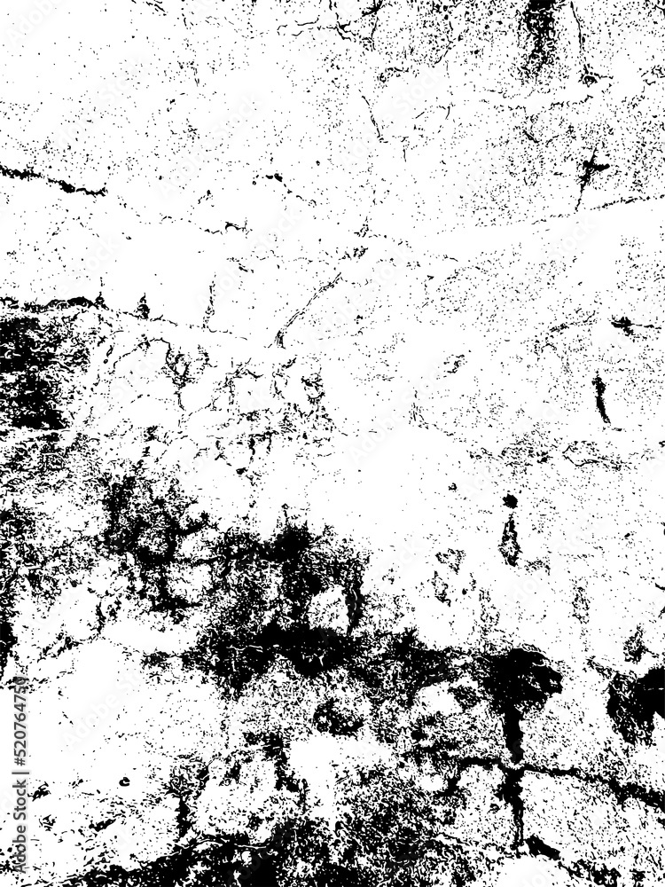 Distressed grunge pattern. Concrete, stone, brick wall. Shabby lines ...