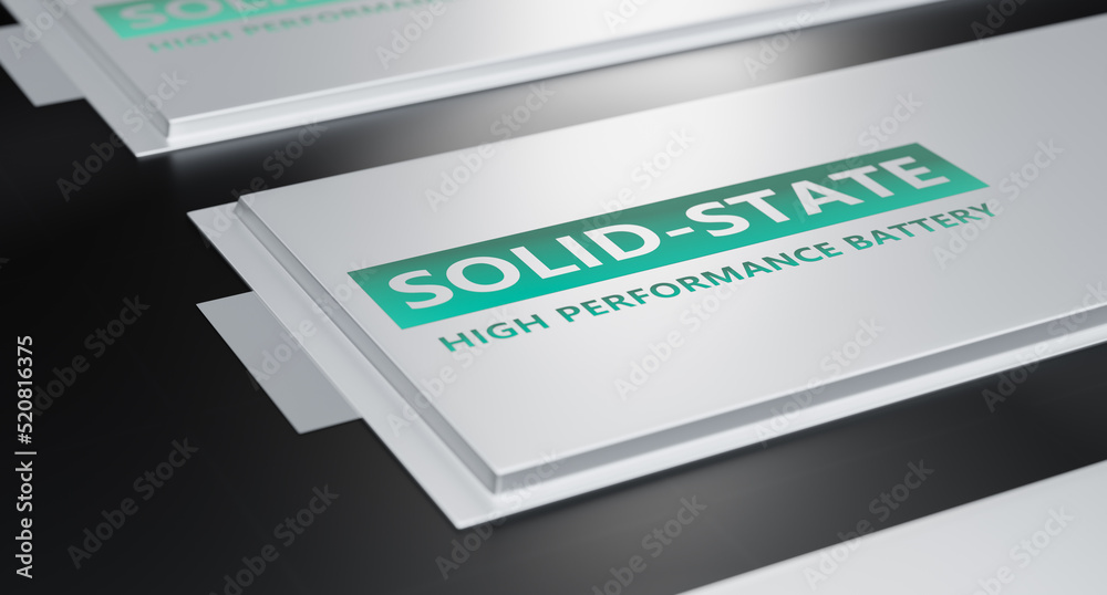 Ilustración de Stock Solid-state battery pack design for electric ...