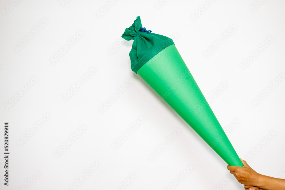 Schultüte, cone traditional in Germany for the first day of school ...