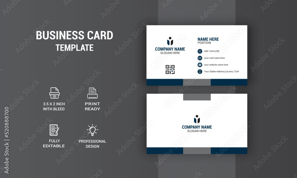 Corporate Business Card Design. Agency Card Design. Photos & Vector ...