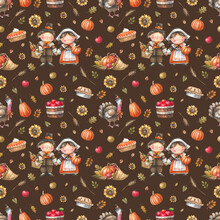 Thanksgiving Turkey Seamless Paper Free Stock Photo - Public Domain ...