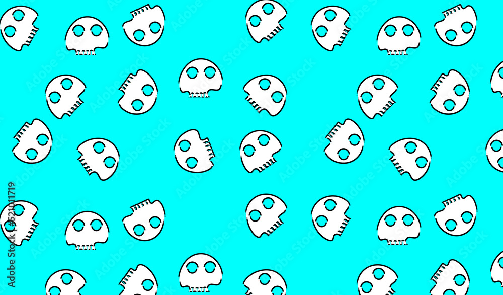 pattern, blue cartoon background, wallpaper Stock Illustration | Adobe ...