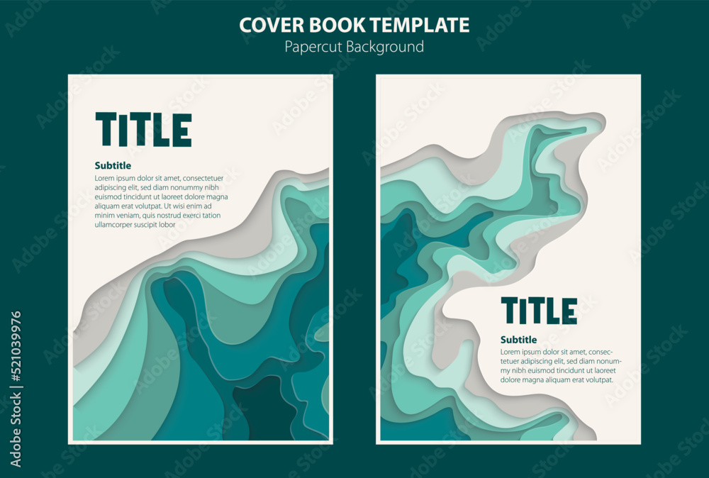 Illustration vector graphic of papercut beach. blue ocean for ...